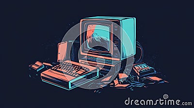 Vector Icon Representing The Risks Of Technological Obsolescence ...