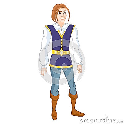 Vector Illustration Of Brave Prince Stock Vector - Image: 45489369