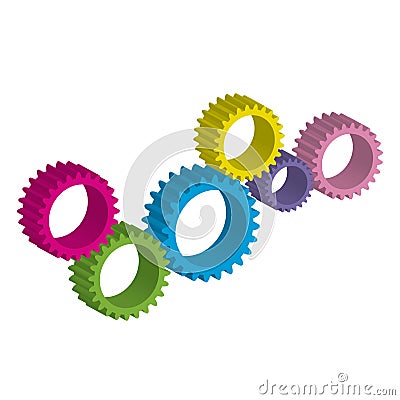 Cog-wheels Cartoon Vector | CartoonDealer.com #30136693