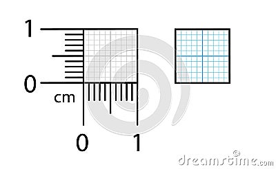 Vector Illustration Of Corner Rulers From Isolated On White Background ...