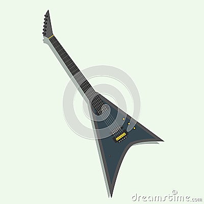 Vector Illustration Of A Jackson Randy Rhoads Electrical Guitar ...