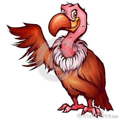 Vector Illustration Of Vulture In Cartoon Style | CartoonDealer.com ...