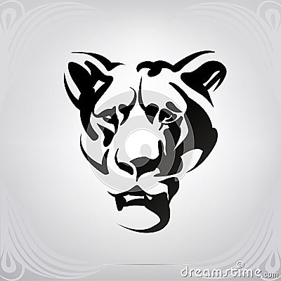 Vector Image Of An Lioness Head. Vector Illustration | CartoonDealer ...