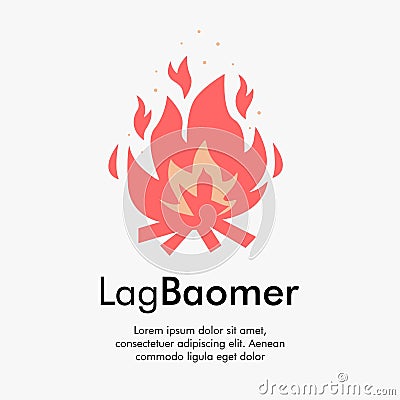 Vector Lag Baomer Poster Template | CartoonDealer.com #316166255