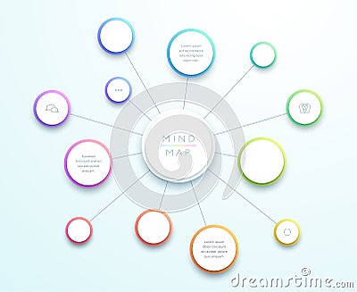 Abstract Vector 3d Large Mind Map Infographic | CartoonDealer.com ...