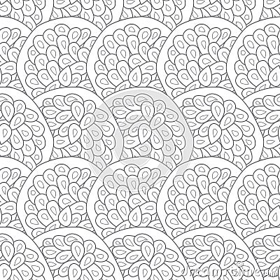 Vector Line Art Texture Waves Abstract Seamless Stock Vector - Image ...