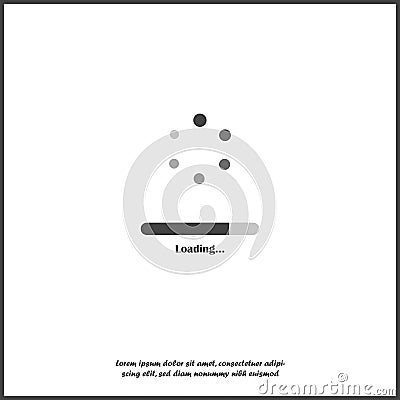 Vector Loading Icon On White Isolated Background | CartoonDealer.com ...