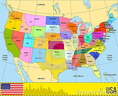 Us Map With Capitals Labeled 2