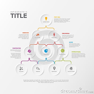 Vector Minimalist Pyramid Hierarchy Infographic Template ...