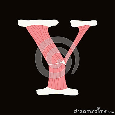 Vector Muscle Letter.Art Font. | CartoonDealer.com #221416760