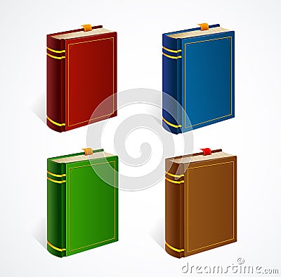 Vector Old Book Icon Set Royalty Free Stock Photography - Image: 30818997