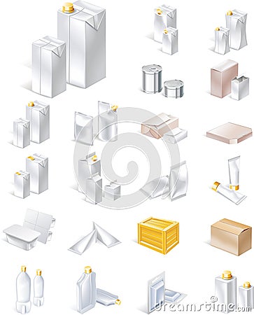 Vector Packaging Icon Set Stock Image - Image: 9950851