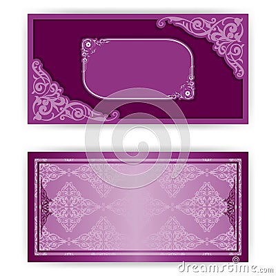 Vector Paper Horizontal Invitation Card | CartoonDealer.com #43435079