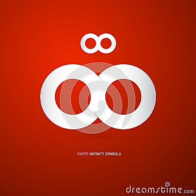 Vector Paper Infinity Symbol | CartoonDealer.com #37049894