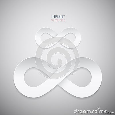 Vector Paper Infinity Symbols | CartoonDealer.com #36682681