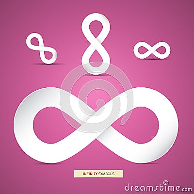 Vector Paper Infinity Symbols Set | CartoonDealer.com #37429120