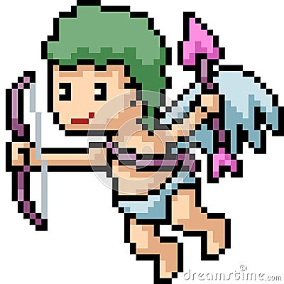 Vector Pixel Art Cupid | CartoonDealer.com #165199009