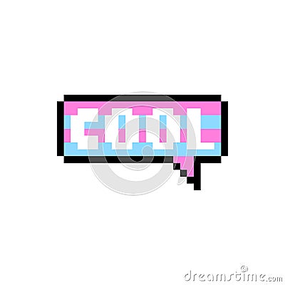 Vector Pixel Word Cool | CartoonDealer.com #123217122