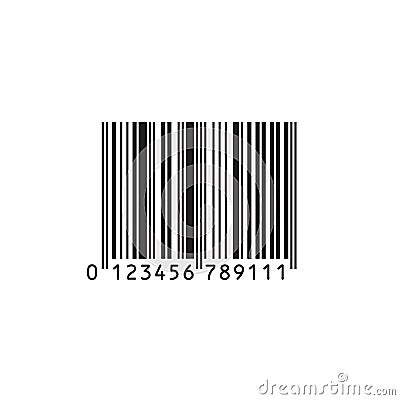 Vector Realistic Barcode Isolated On White Background. | CartoonDealer ...