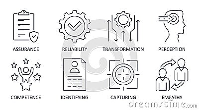 Vector Responsiveness Icons. Editable Stroke Line Icon Set. Simple ...