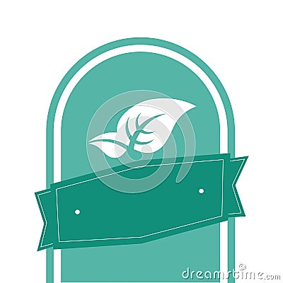 Vector Ribbon Leaf | CartoonDealer.com #55979266