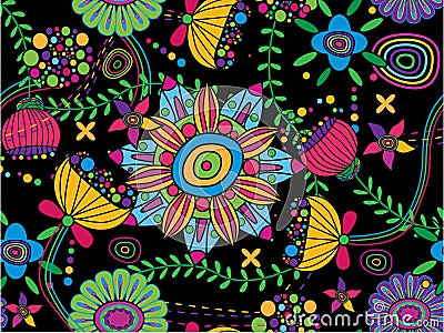 Vector Seamless Texture. 60s | CartoonDealer.com #16768431