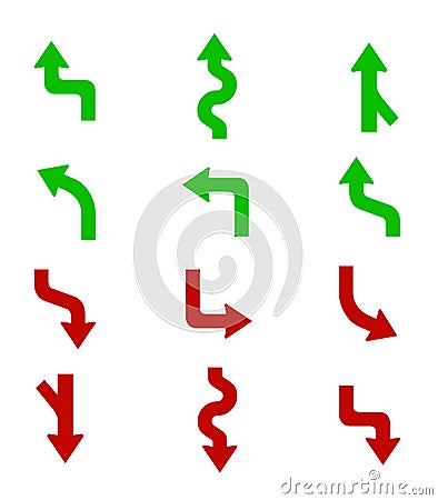 Vector Set Of Different Arrows Stock Images - Image: 7858794