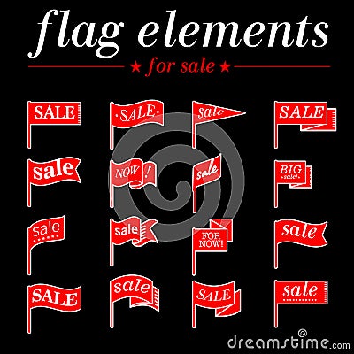 Vector Set Of Different Flag Shapes. | CartoonDealer.com #63881921