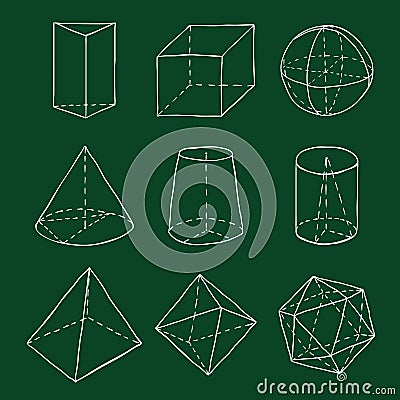 Vector Set Of Hand Drawn Sketch Geometry Shapes | CartoonDealer.com ...