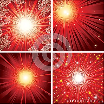 Vector Set Of Shining Backgrounds | CartoonDealer.com #12455970