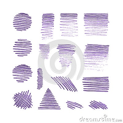 Vector Set Of Various Pencil Strokes. | CartoonDealer.com #46666074