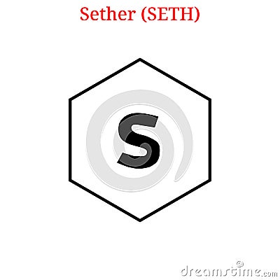 Vector Sether (SETH) Logo Stock Illustration | CartoonDealer.com #111145537