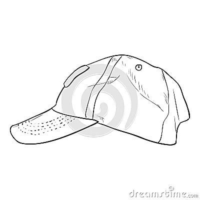 Vector Sketch Cap Template | CartoonDealer.com #74286675