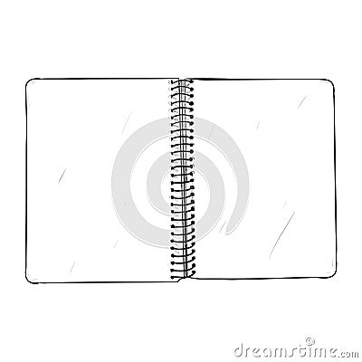Vector Sketch Of Notepad | CartoonDealer.com #74286163