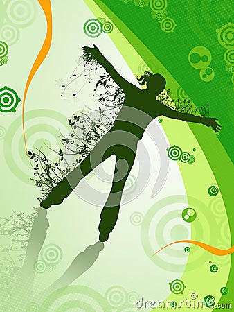 Vector Style Girl With Stars And Music Notes Royalty-Free Stock Photo ...