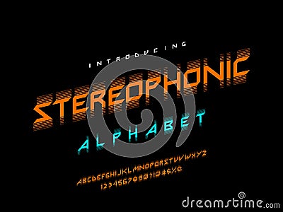 Equalizer Font Vector Illustration | CartoonDealer.com #266282412