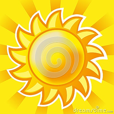 Sun Clip-art, Flat Sun Icon with Edgy Rays Stock Vector - Illustration ...