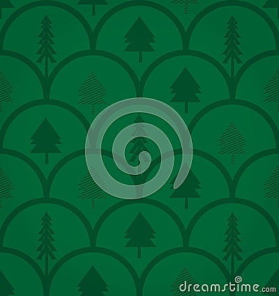 Vector Tree On Green Background | CartoonDealer.com #40378008