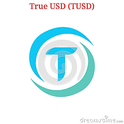 Vector True USD TUSD Logo | CartoonDealer.com #111524962