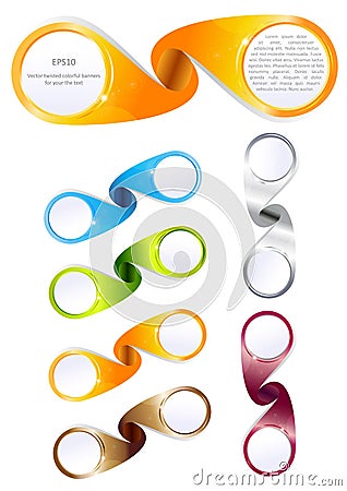 Vector Twisted Colorful Banners | CartoonDealer.com #21270294