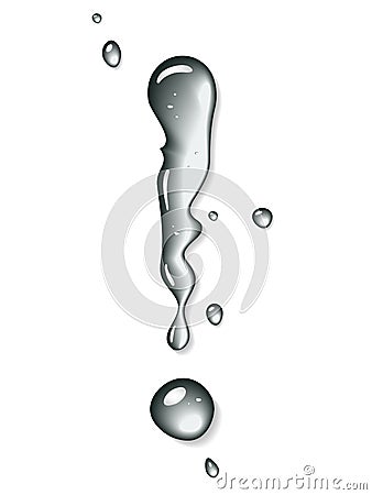 Vector Water Exclamation Mark - Water Font | CartoonDealer.com #205427605