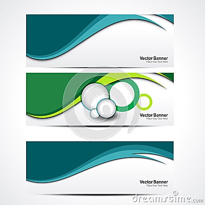Vector Wave Banner Royalty Free Stock Image - Image: 33130076