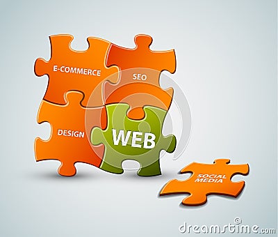 Vector Web Solution Illustration Stock Images - Image: 24760354