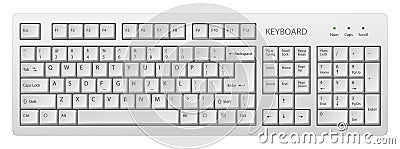Vector White Pc Keyboard, Keyboard Is Very Useful Tool For Personal ...