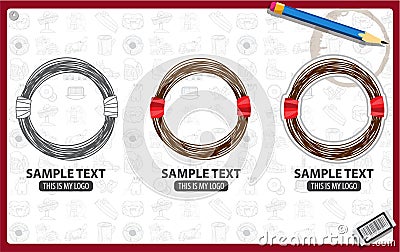 Vector Wire Logo | CartoonDealer.com #120743417