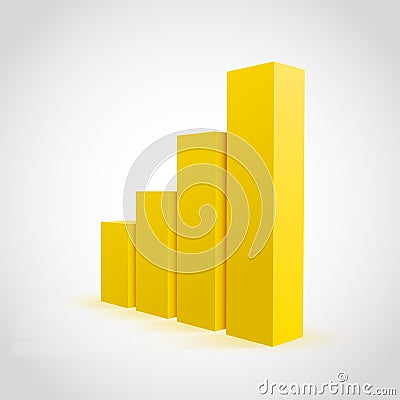 Vector Yellow Graph Chart Background. | CartoonDealer.com #100321402