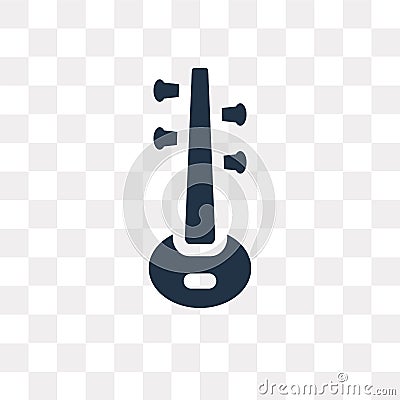 Veena Vector Icon Isolated On Transparent Background, Veena Tra ...