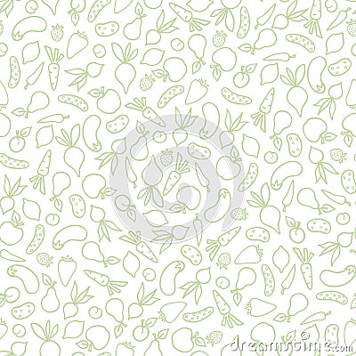 Vegetable Seamless Pattern. Healthy Food Ingredient Background Royalty ...