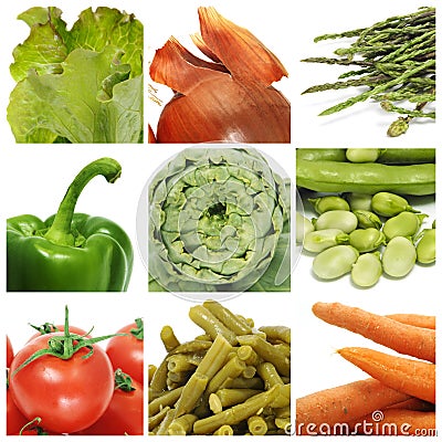Vegetables Collage Royalty Free Stock Photos - Image: 14282888