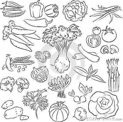 Vegetables Set Royalty Free Stock Photos - Image: 35125198